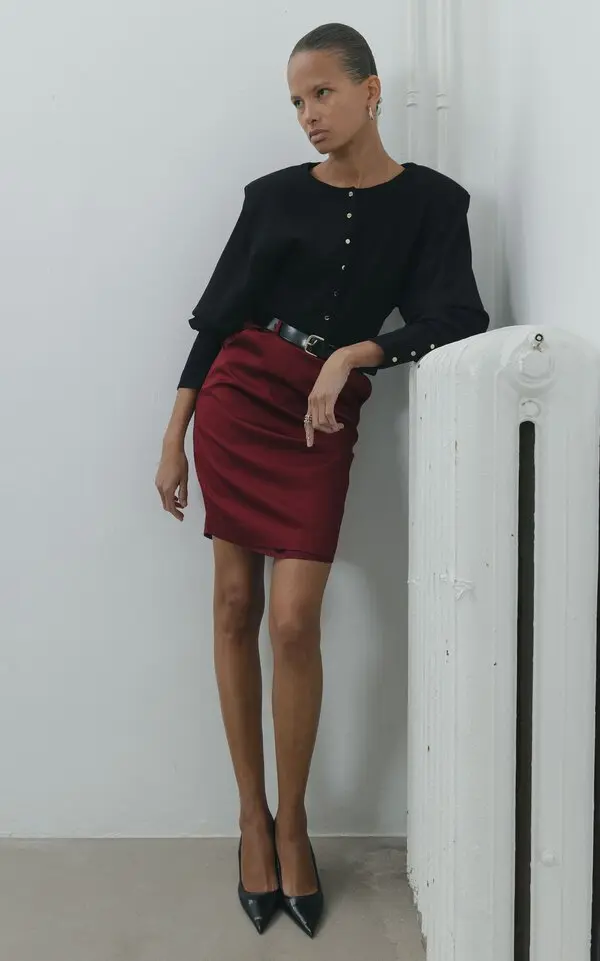 Arakii Exclusive High Waist Pencil Midi Skirt