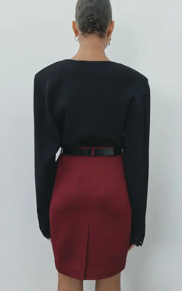 Arakii Exclusive High Waist Pencil Midi Skirt