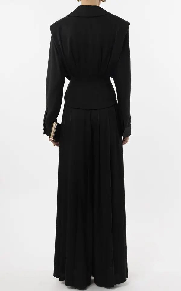 Arakii Exclusive Front Tie Silk Blouse