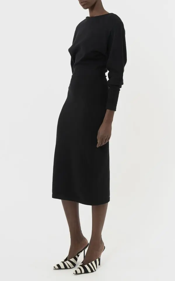 Arakii Exclusive Knitted Cotton Midi Dress