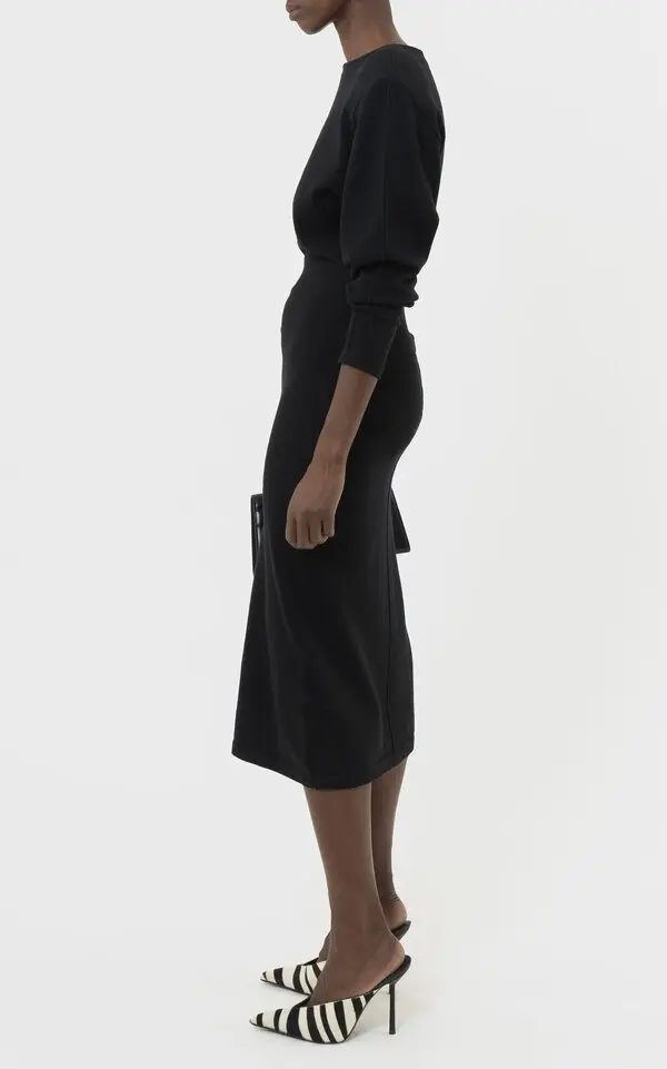 Arakii Exclusive Knitted Cotton Midi Dress