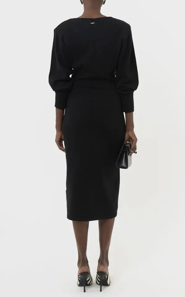 Arakii Exclusive Knitted Cotton Midi Dress