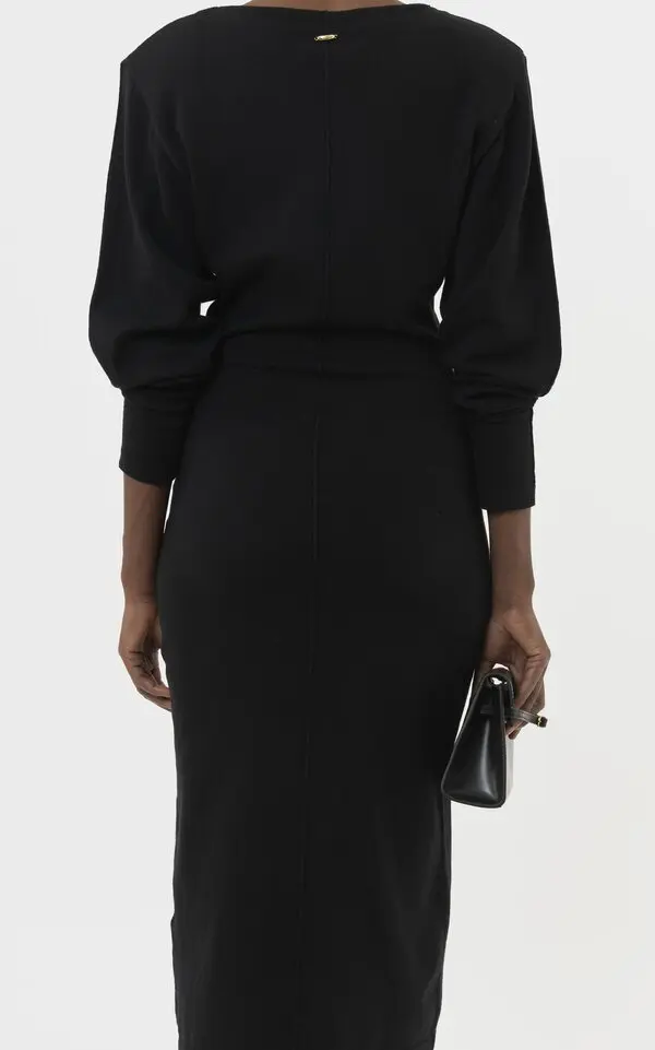 Arakii Exclusive Knitted Cotton Midi Dress