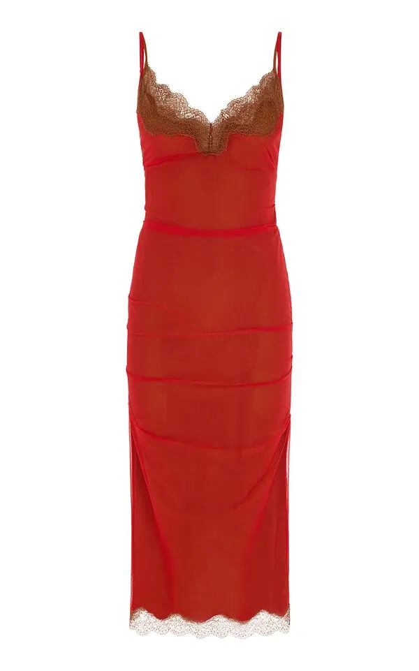 16Arlington Andrea Midi Dress - Red