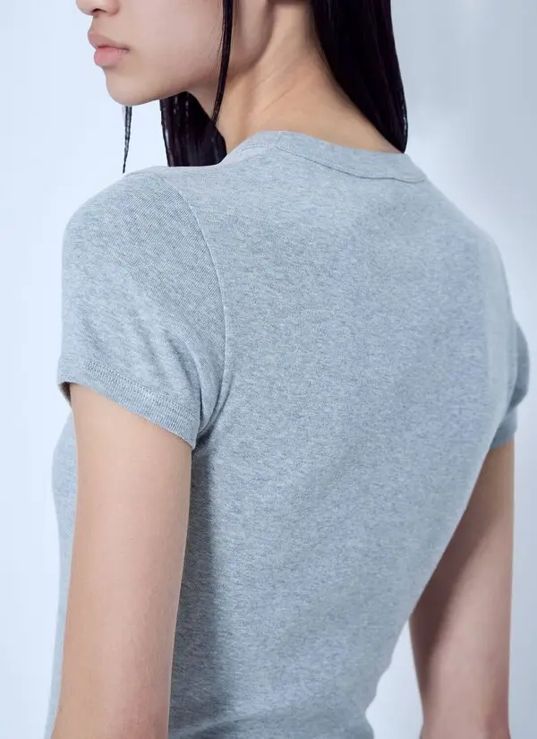 Saint Laurent Cassandre Fitted T-shirt