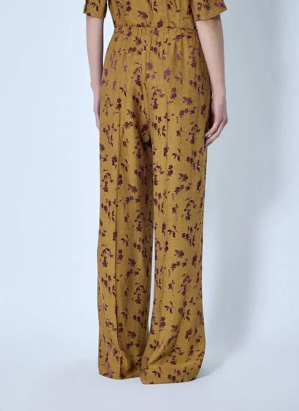 Dries Van Noten Floral Wide-leg Trousers