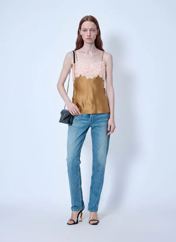 Saint Laurent Lace Camisole Top