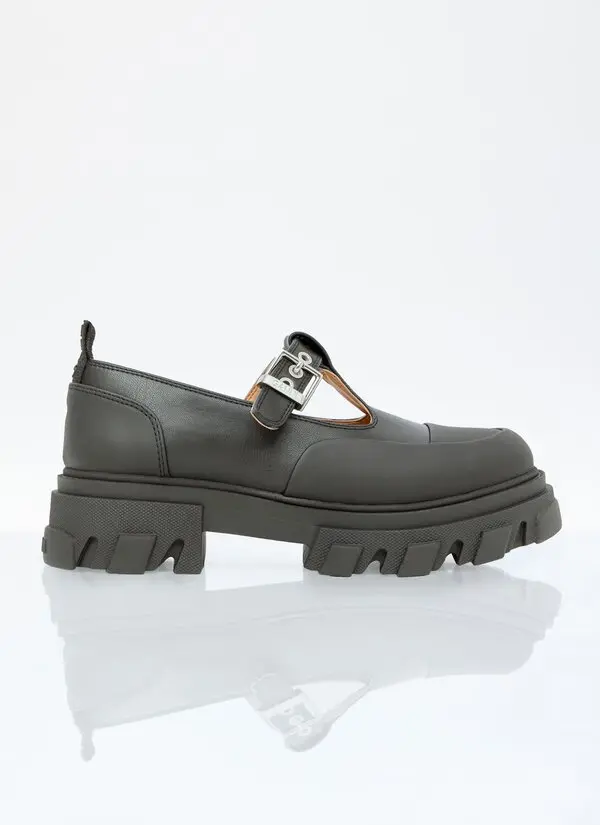 GANNI Cleated Mary-jane Shoes