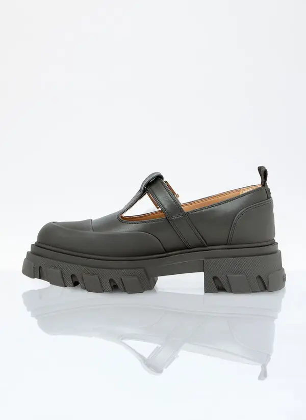 GANNI Cleated Mary-jane Shoes