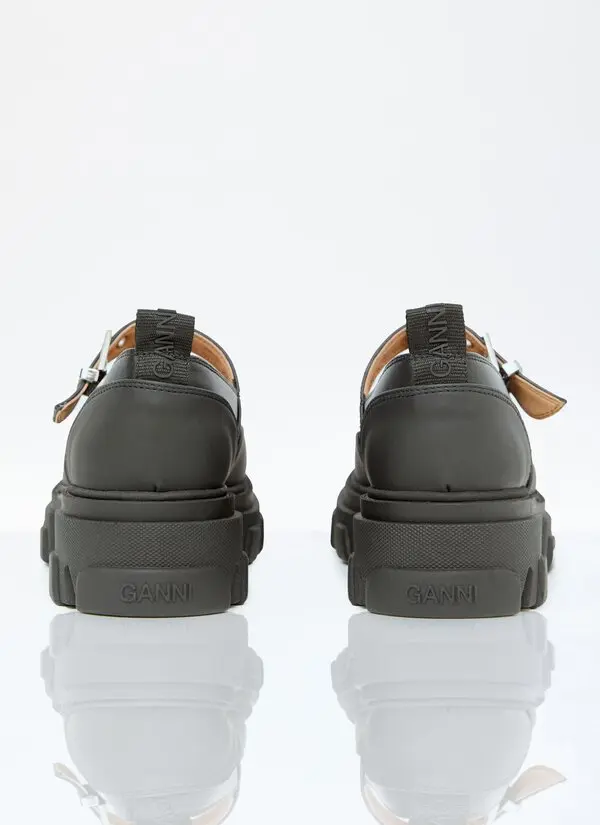 GANNI Cleated Mary-jane Shoes