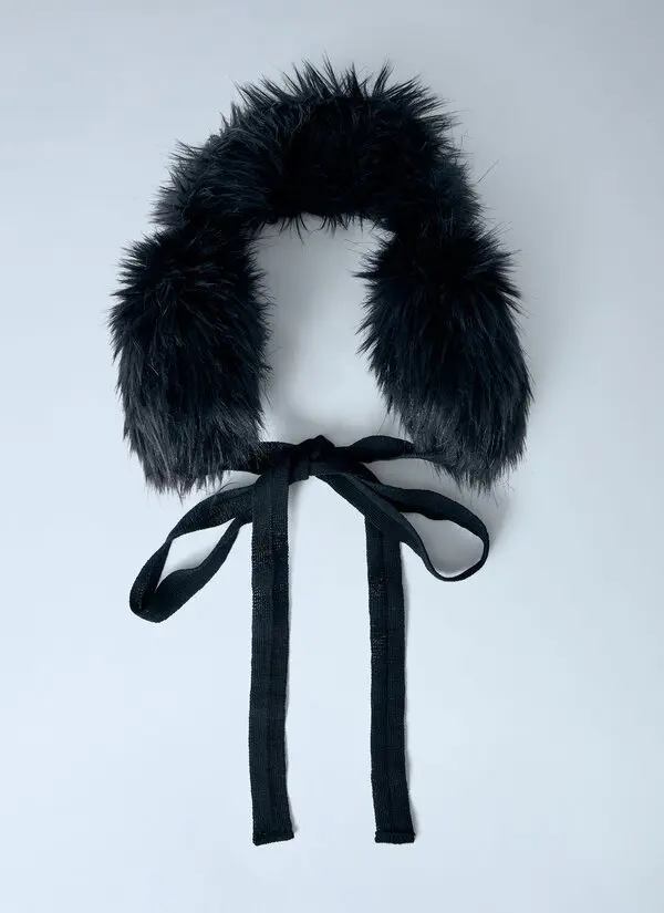 LIMI FEU Ribbon Earmuffs - Black