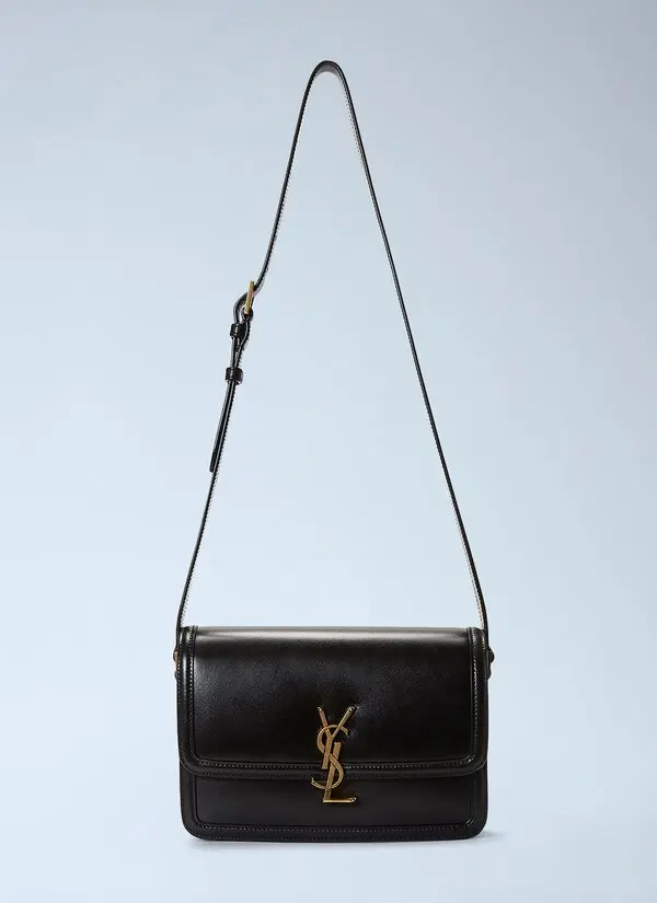 Saint Laurent Solferino Medium Satchel Shoulder Bag - Black