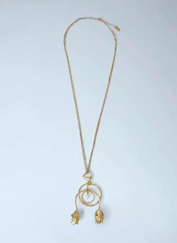 Chloé Tulip Pendant Necklace - Gold