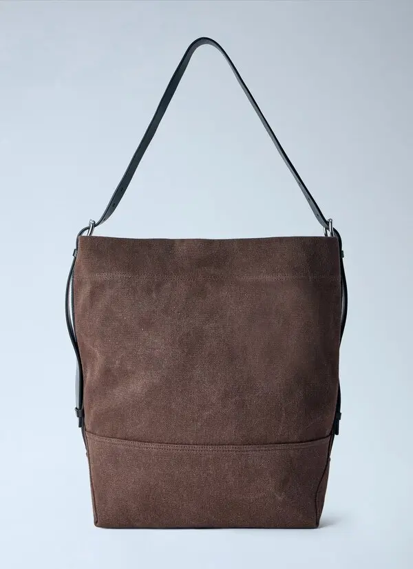 LEMAIRE Belted Tote Bag - Brown