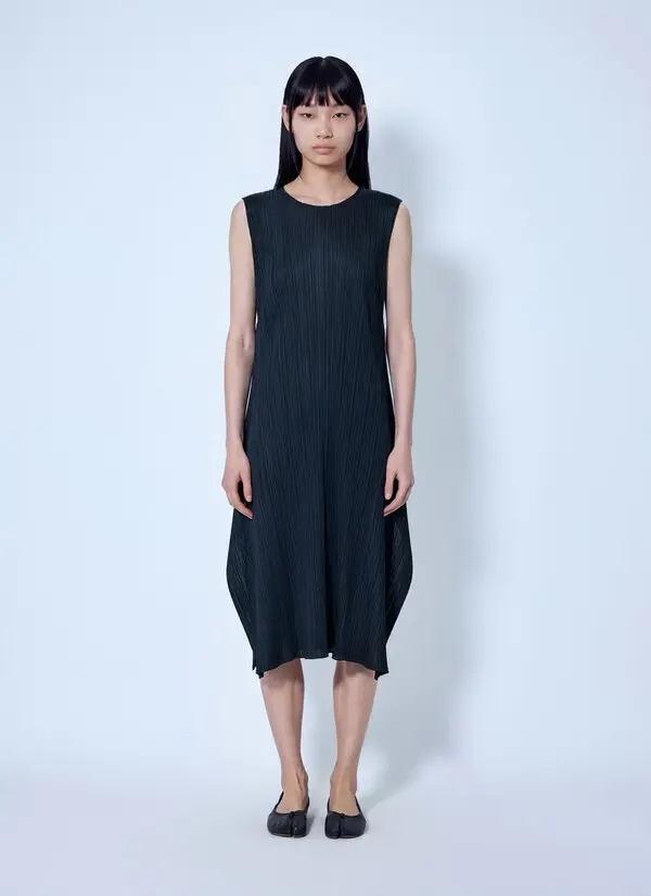 Issey Miyake September Pleated Midi Dress