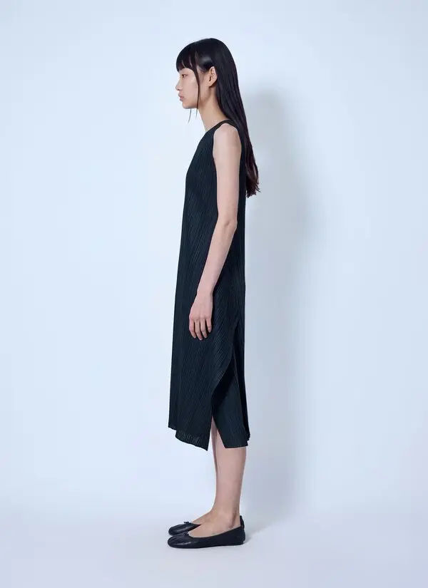 Issey Miyake September Pleated Midi Dress
