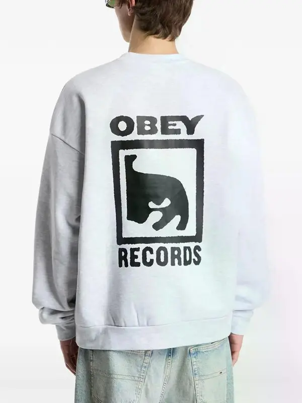 Obey Records Logo-print Sweater