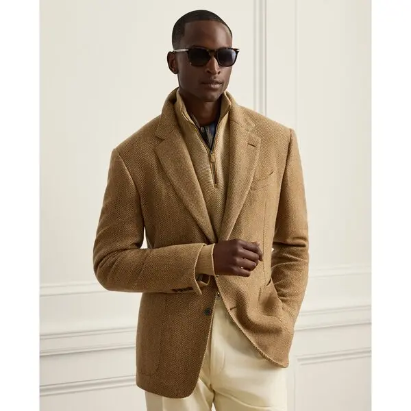 Ralph Lauren Glenn Hand-tailored Herringbone Jacket