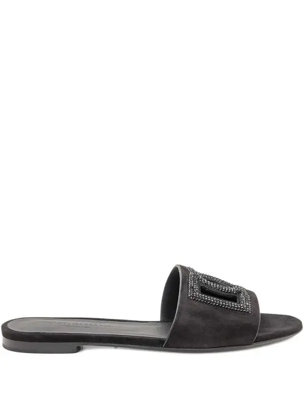 Dolce & Gabbana Embellished Sandals - Black