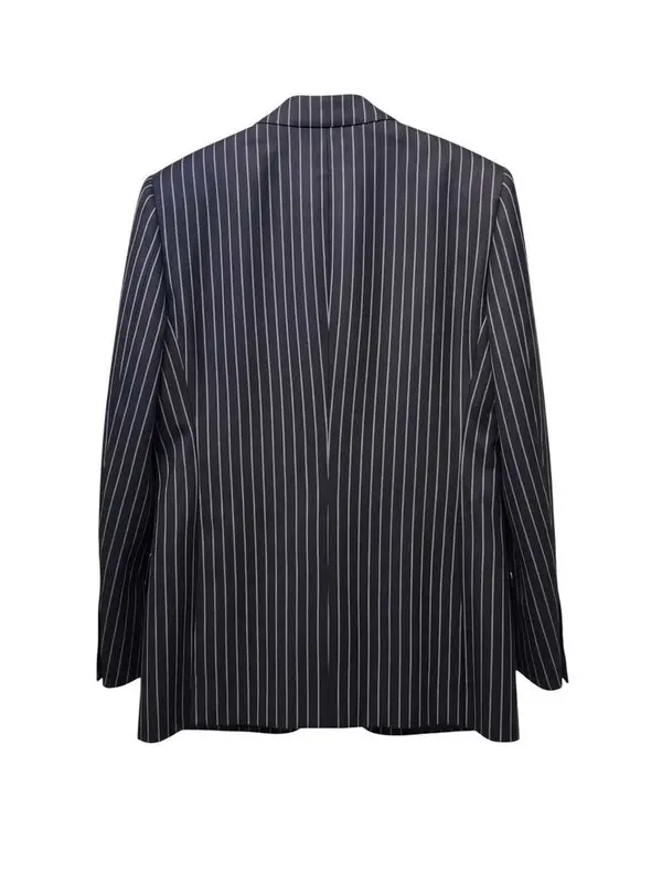 TOM FORD British Sharp Stripe Double-breasted Jacket