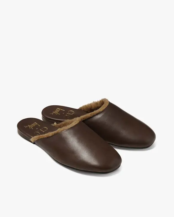 Beek Larkin Shearling Leather Mule