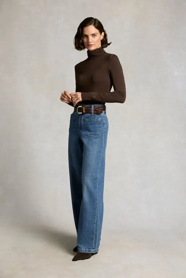 Holland Cooper Supersoft Roll Neck Top