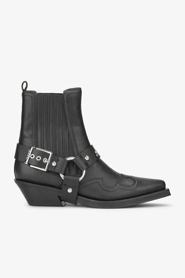 GANNI Low Cut Western Chelsea Boots