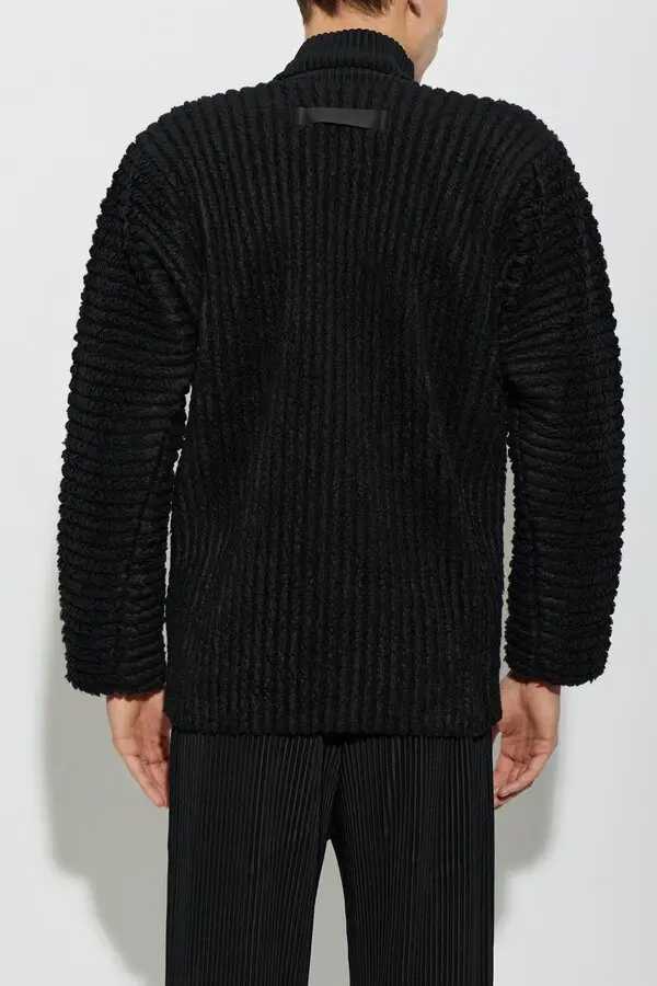 Issey Miyake Pleated Jacket With Pockets