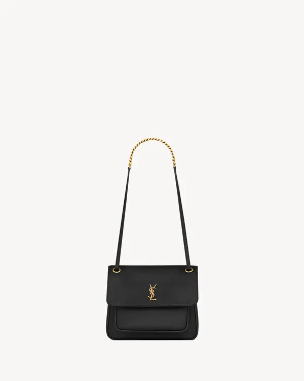 Saint Laurent Soft Niki Baby In Lambskin - Black