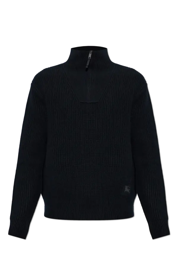 Burberry Cashmere Long-sleeve Sweater - Black