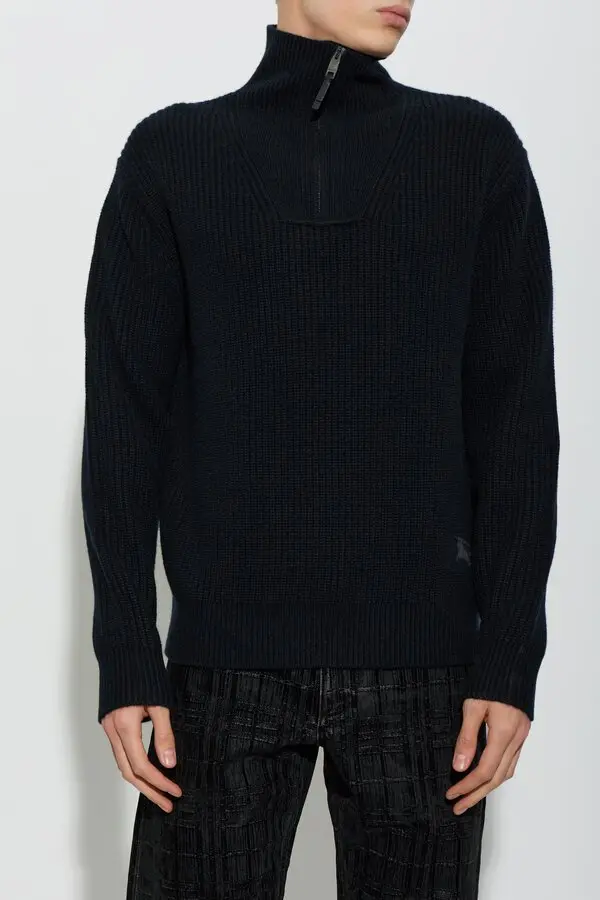 Burberry Cashmere Long-sleeve Sweater