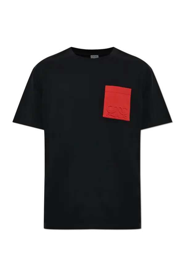 Loewe T-shirt With Pocket - Black