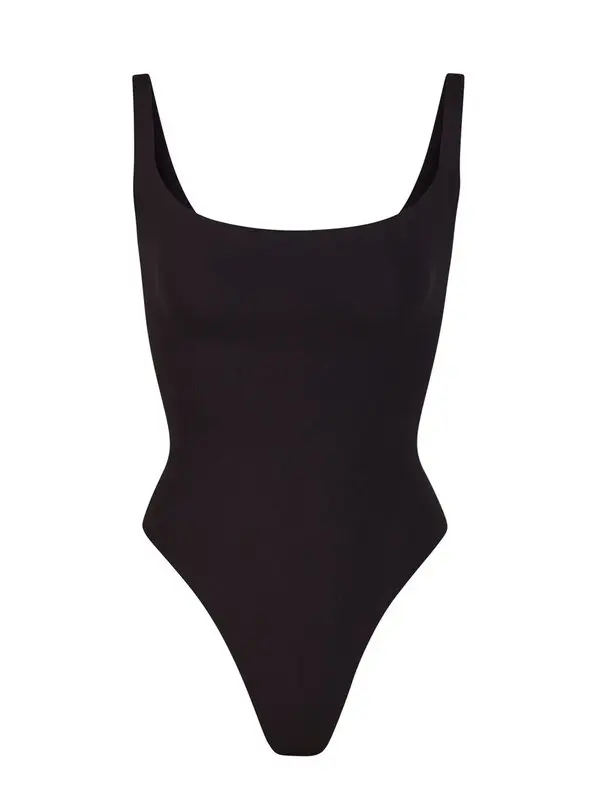 SKIMS Square Neck Bodysuit - Black