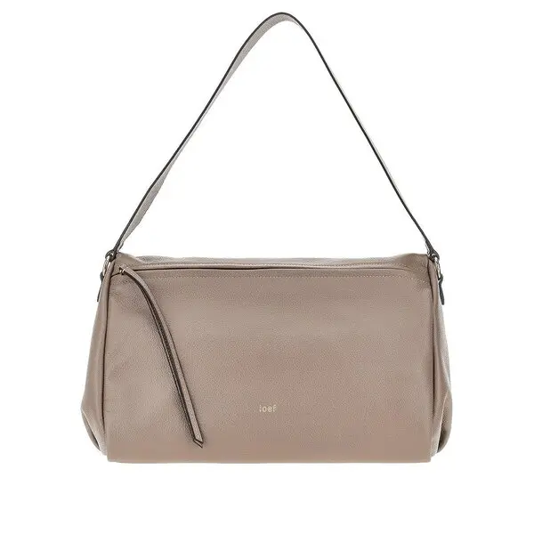 IOEF Grained Leather 'jill' Bag - Grey