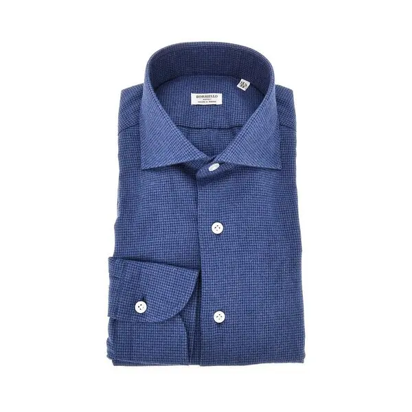 BORRIELLO NAPOLI Houndstooth Flannel Shirt