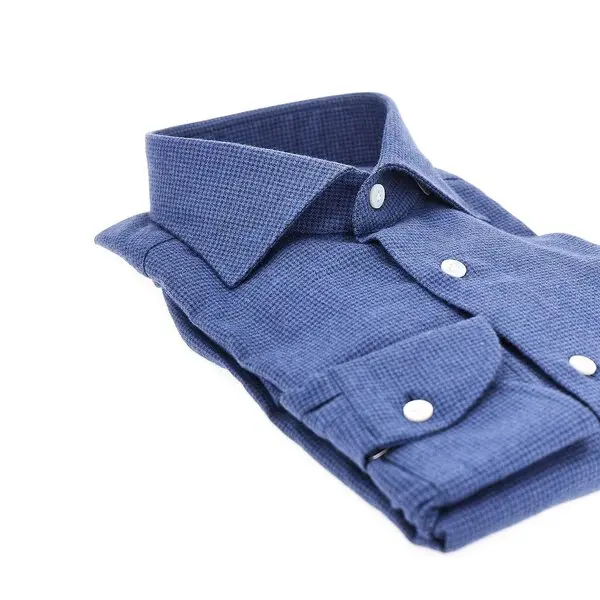 BORRIELLO NAPOLI Houndstooth Flannel Shirt