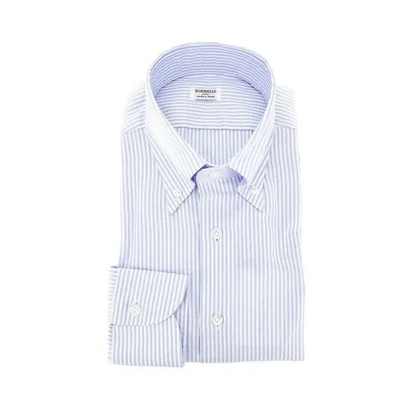 BORRIELLO NAPOLI Striped Oxford Cotton Shirt