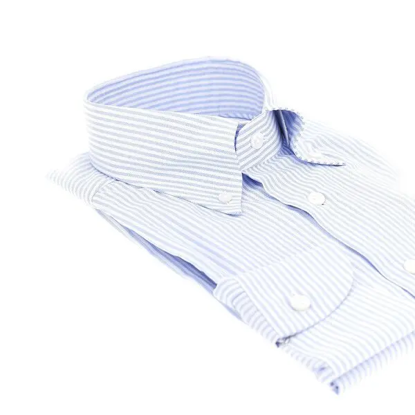 BORRIELLO NAPOLI Striped Oxford Cotton Shirt