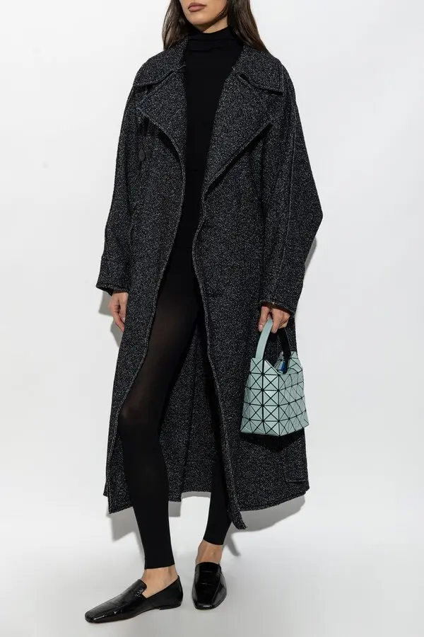 Issey Miyake Double-breasted Coat With Belt