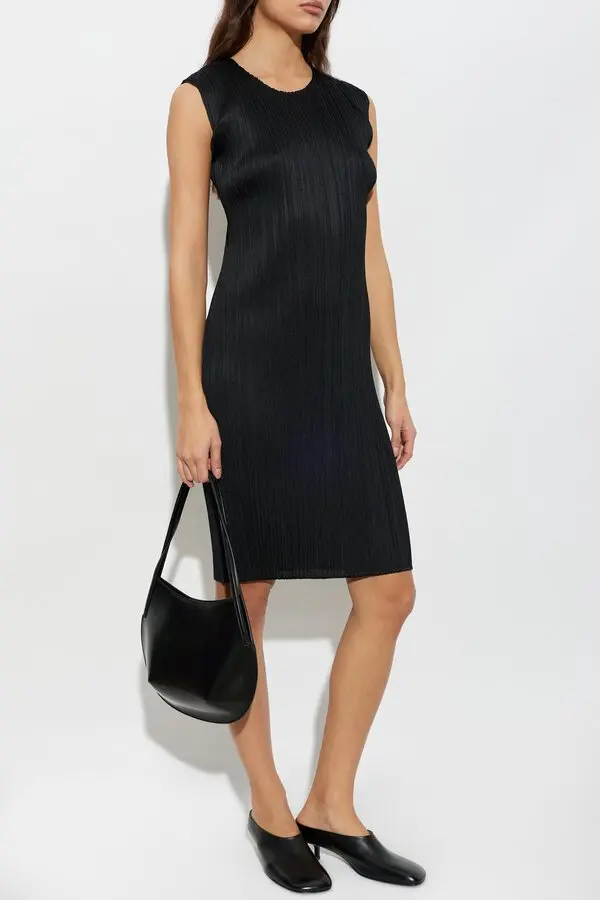 Issey Miyake Pleated Sleeveless Dress