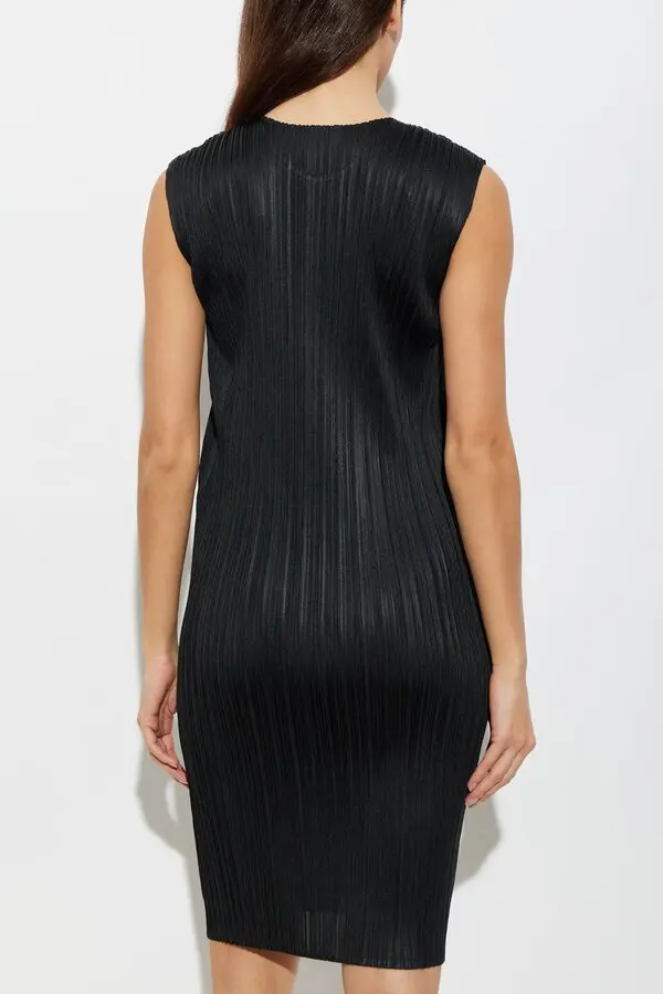 Issey Miyake Pleated Sleeveless Dress