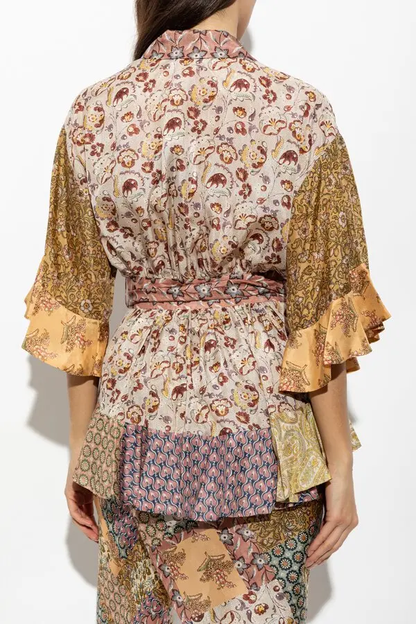 Zimmermann Silk Wrap Top