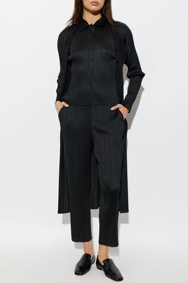 Issey Miyake Pleated Cardigan
