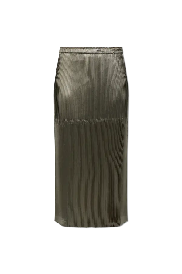 Issey Miyake Pleated Skirt - Green