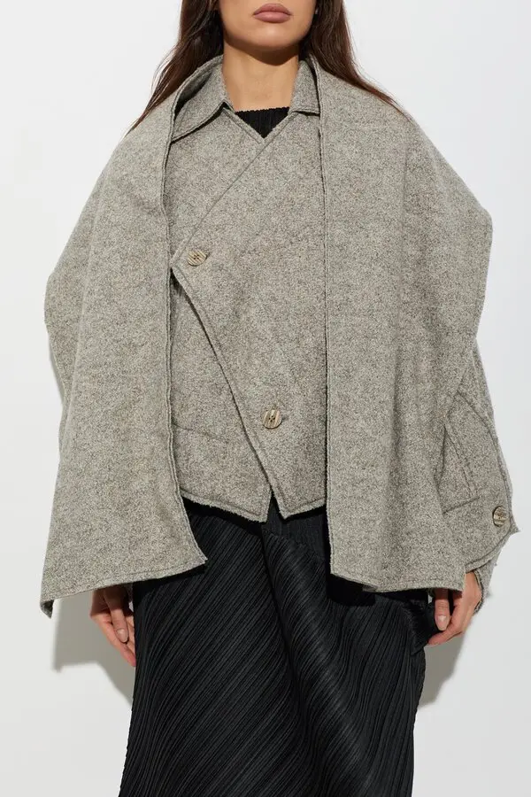 Issey Miyake Detachable Scarf Jacket