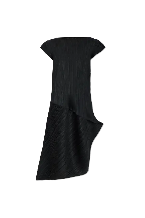 Issey Miyake Pleated Dress - Black