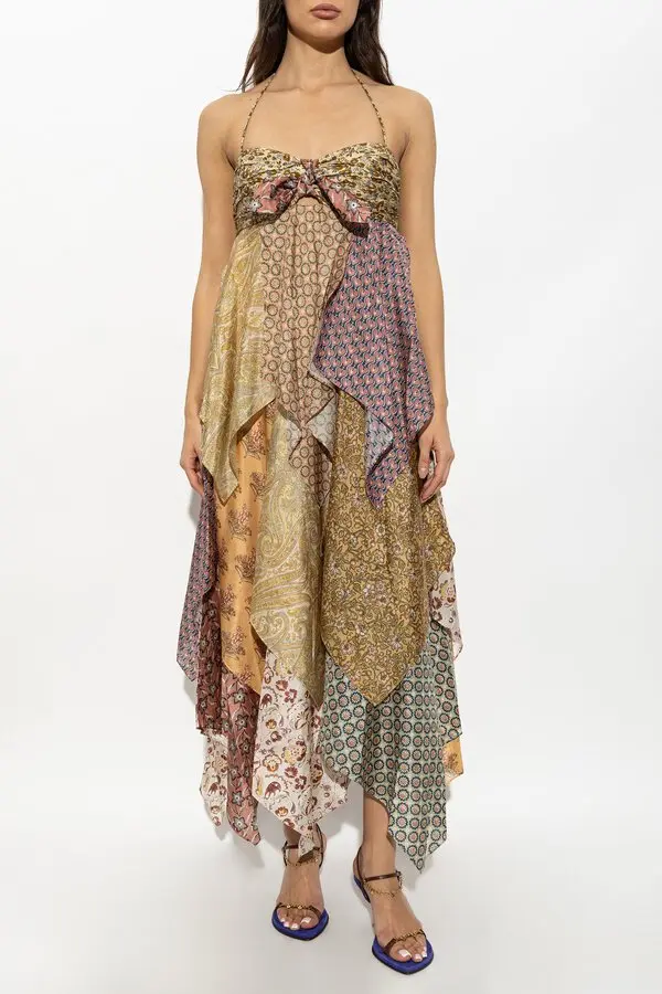 Zimmermann Silk Dress With Tie Fastening