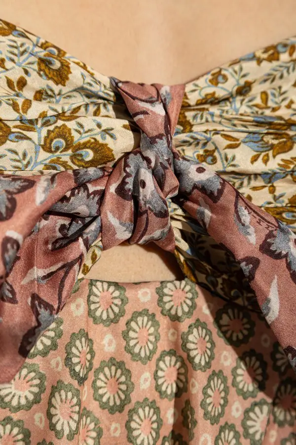 Zimmermann Silk Dress With Tie Fastening