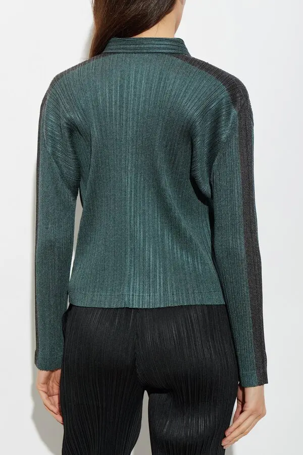 Issey Miyake Pleated Cardigan
