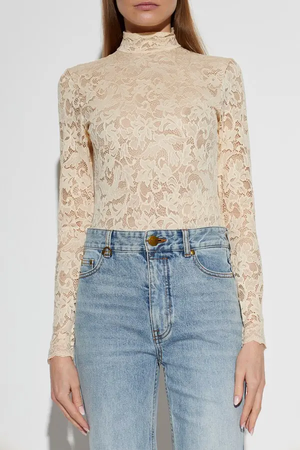Zimmermann Lace Long Sleeve Bodysuit